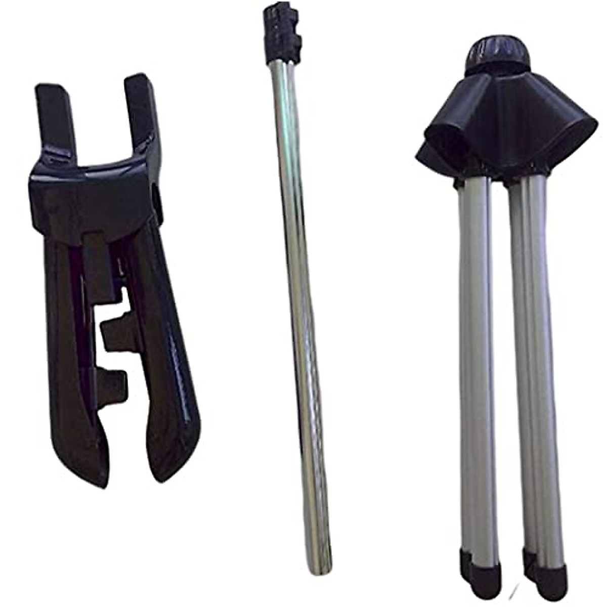 Luumerser Foldable Garment & Clothes Drying Rack,Adjustable Height,Handheld Hanging Ironing Machine Hanger Steam Ironing Machine Accessories Bracket (Black)