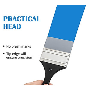 Falling in Art Silicone Paint Brush Set, Lined Edged Flexible Color Shapers, Flat Shaped Painting Tool for Water Based Acrylic Paints, Gouache, Oil, and all water soluable Mediums 2Pcs(1inch, 2inches)