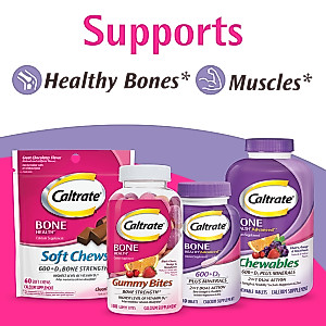 Caltrate Chewables 600 Plus D3 Plus Minerals Calcium Vitamin D Supplement, Cherry, Orange and Fruit Punch - 90 Count