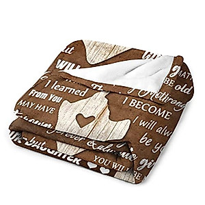 TUCVHOX Mom Blanket Mom Gifts Mom Birthday Gifts - Mom Blanket from Daughter, Gifts for Mom from Daughter, Mom Gifts from Daughters for Mothers Day, Christmas, 60"x50"