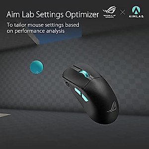 ASUS ROG Azoth 75% Wireless DIY Custom Gaming Keyboard, OLED Display, Three-Layer Dampening & ROG Harpe Ace Aim Lab Edition Gaming Mouse, 54 g Ultra-Lightwieght, Connectivity