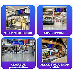 WiFi P6 high Resolution LED RGB Color Sign 40" x 11" with high Resolution P6 128x32 dots and New SMD Technology. Perfect Solution for Advertising