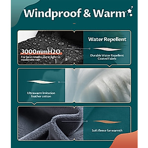 CREATMO US Boy's Padded Winter Coat Windproof Puffer Jacket With Removable Hood Black 14/16