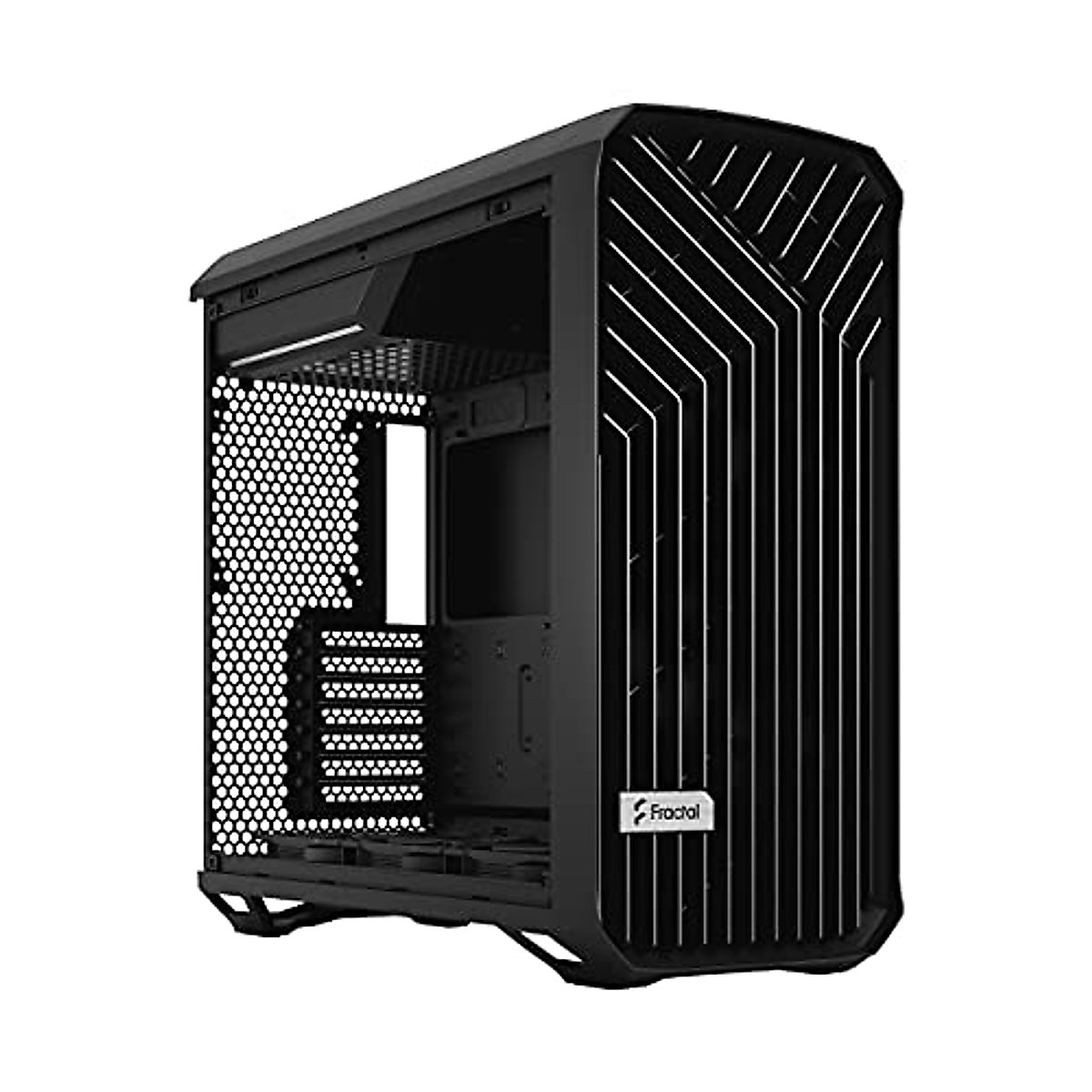 Fractal Design Torrent Black - Solid Side Panel - Open Grille for Maximum air Intake - Two 180mm PWM and Three 140mm Fans Included - Type C - ATX Airflow Mid Tower PC Gaming Case