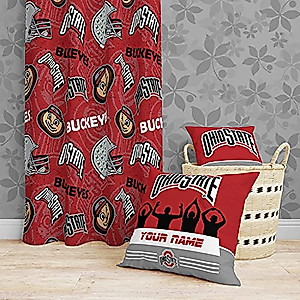Ohio State Buckeyes Silhouette Throw Pillow | Personalized | Custom
