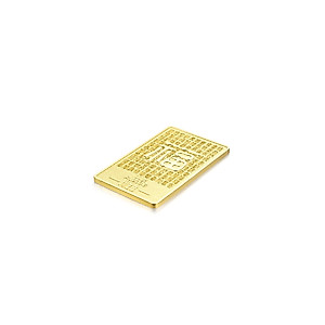 CHOW SANG SANG 999.9 24K Solid Gold Price-by-Weight 100g Gold Ingot for Women 922009 921659 921649 (Felicity (福), Yellow Gold)