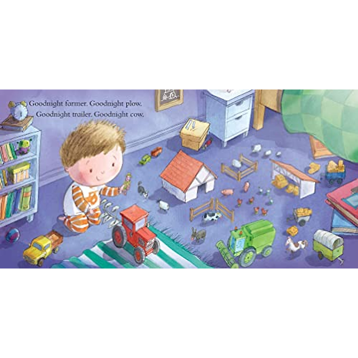 Goodnight Tractor: A Bedtime Baby Sleep Book for Fans of Farming and the Construction Site! (Goodnight Series)