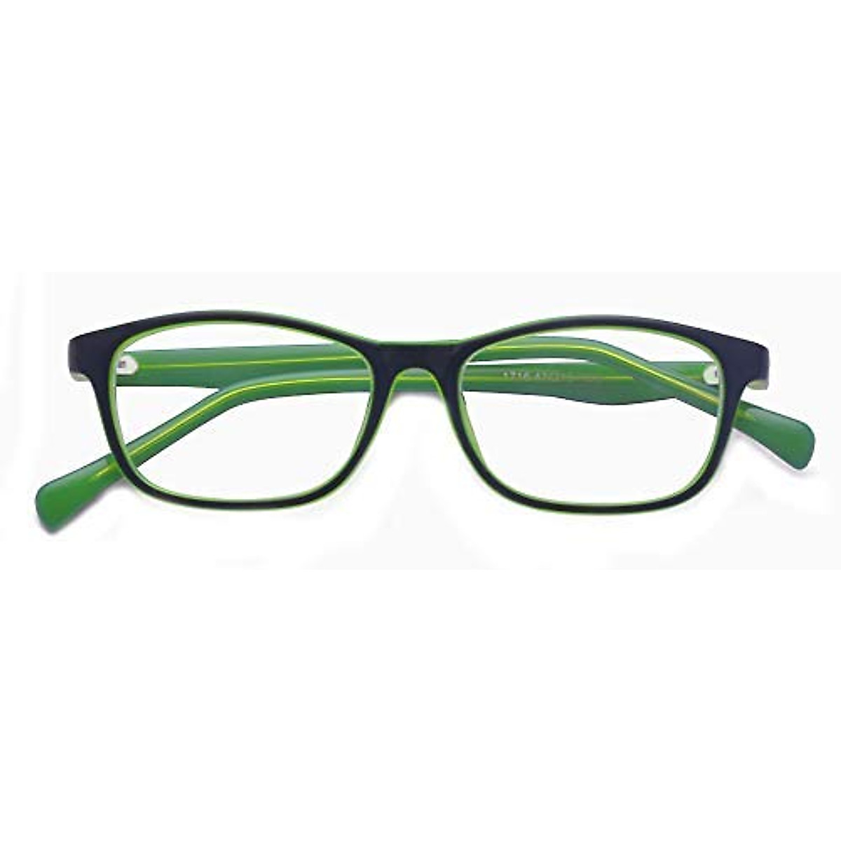 Outray Kids Reactangle Blue Light Blocking Glasses Anti Glare 2186c2 Green