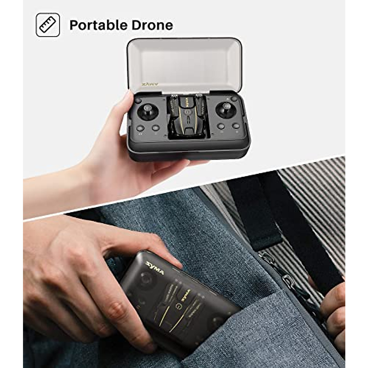 Mini Drone for Kids Beginners, Syma Portable Indoor Quadcopter with Altitude Hold,3D Flips,Headless Mode and Speed Switch Mode, Easy to Fly Helicopter Plane Toy Gift for Boys Girls