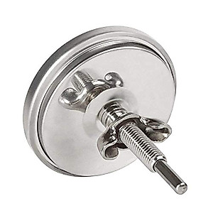 GasSaf BBQ Charcoal Grill Smoker Temperature Gauge Pit Thermometer Dial, 2-3/8 Inch Dial and 3 Inch Stem, High Temperature Range - 50F to 800F