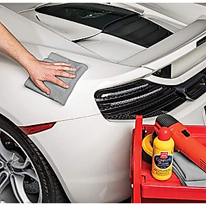 Griot's Garage 14902 Microfiber Edgeless Towels (Set of 6),Grey,16" x 16"