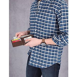 Timberland mens Blix Slimfold Leather Wallet, Brown, One Size