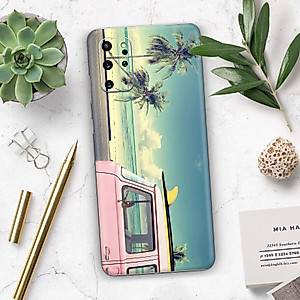 DesignSkinz Beach Trip Protective Vinyl Decal Wrap Skin Cover Compatible with The Samsung Galaxy S20 (Screen Trim & Back Glass Skin)