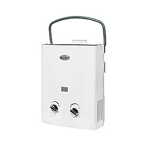Marey GA5PORT Portable Propane Gas Tankless Water Heater, Small, White