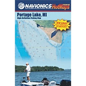 Portage Lake High Definition Fishing Map