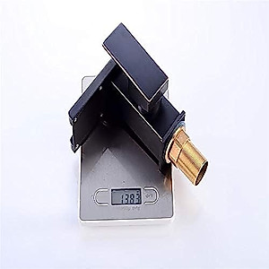 Kitchen & Bath Fixtures Taps Faucet,Black Ancient Basin Faucet Bathroom Waterfall Faucet Wash Basin Temperature Control Faucet Under Counter Basin Faucet Saving tap