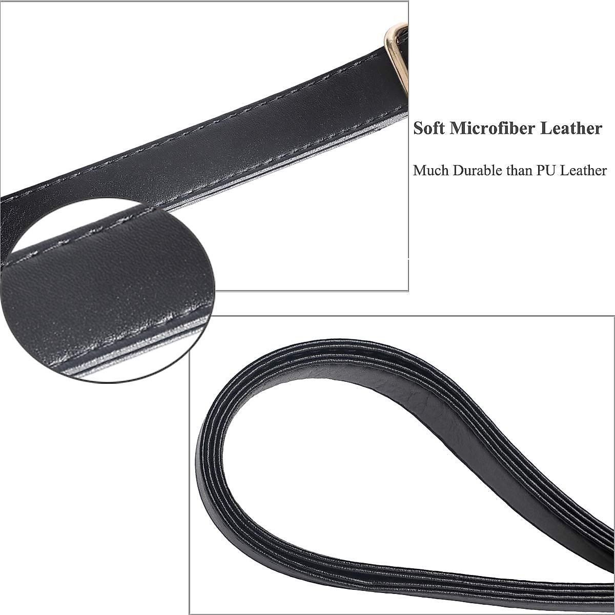 BEAULEGAN Purse Chain Strap Adjustable - Replacement for Shoulder Crossbody Bag, 55 Inches (Black/Silver