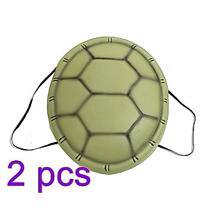 MSUIINT 2 Pack Turtle Shell Costume EVA Novelty Turtle Shell Backpack, Simulation Tortoise Shell Party Carnival Prop, Halloween Cosplay Costume Party Accessory, Halloween Dress Up Costume Accessories