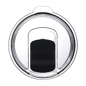 20oz Magnetic Tumbler Lid, Black Tumbler Replacement Lid Compatible with Yeti Rambler Old Style Rtic Ozark Trail and More for Yeti Coffee Cup Lid 20oz BPA Free