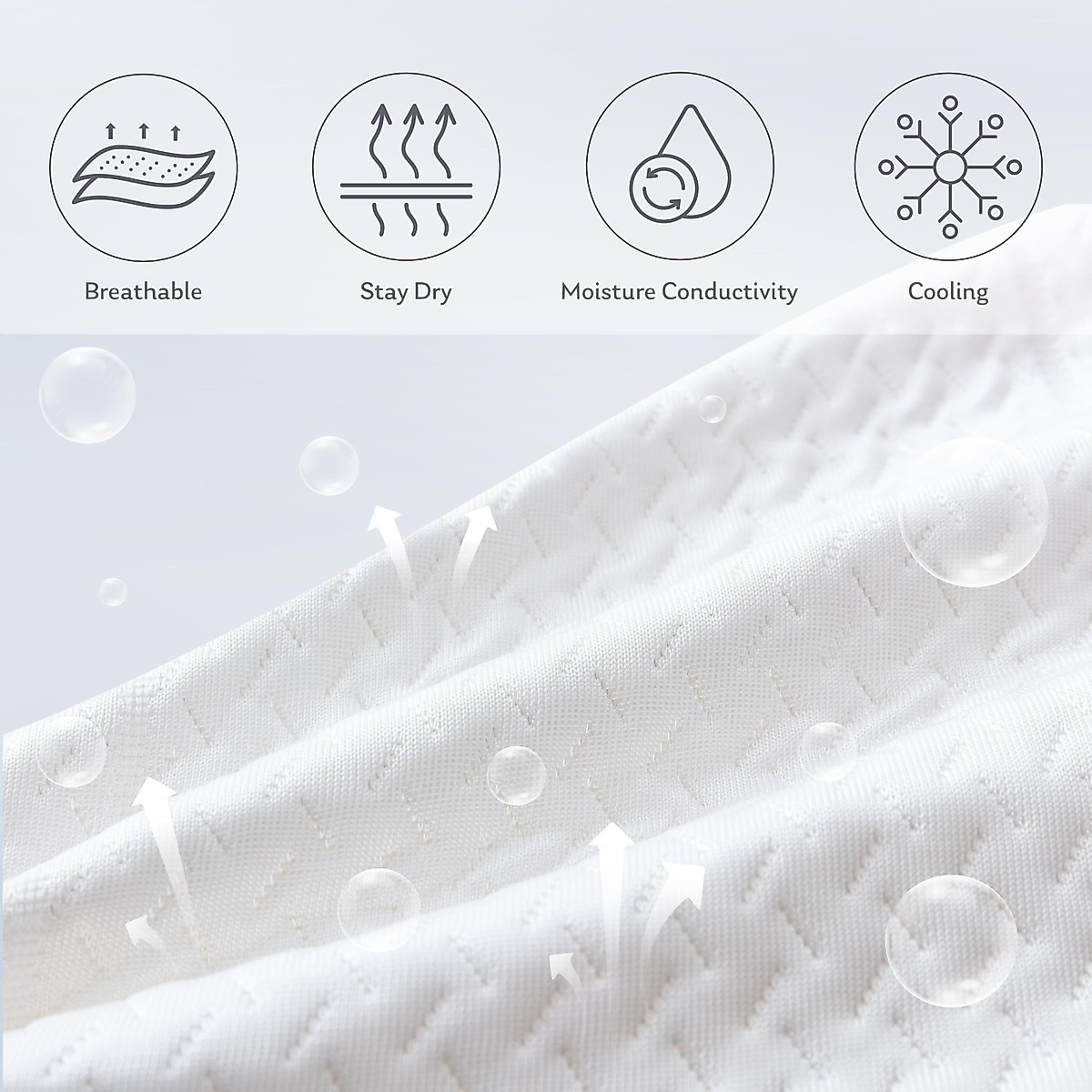 14 Inch King Memory Foam Mattress, Fiberglass Free Mattress Bed in a Box, Gel Mattress Medium Firm Mattress, CertiPUR-US Certified, 76”x80”x14”, White