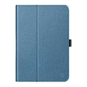 Fintie Folio Case for Amazon Fire HD 8 & Fire HD 8 Plus Tablet (Fits Both 12th/10th Generation, 2022/2020 Release)- Slim Fit Premium Vegan Leather Standing Cover with Auto Sleep/Wake, Twilight Blue