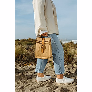 Out of the Woods Insulated Lunch Bag, Sustainable and Eco Friendly, Light Brown