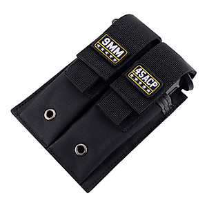 Raiseek Molle Double Pistol Mag Pouch Single and Double Stack Magazine Holster