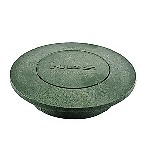 NDS Pop-Up Drainage Emitter with Elbow, For 3 in. Drain Pipes, Green Plastic