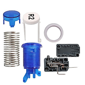 SJ@JX Arcade Game Controller DIY Kit Buttons with Logo Coin X Y Start Select 8 Way Joystick USB Encoder for PC MAME Raspberry Pi