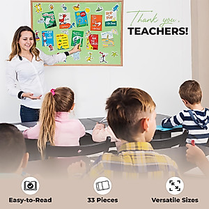 Dr. Seuss Favorite Books Mini Bulletin Board Set - 33 Pieces - Classroom Decor