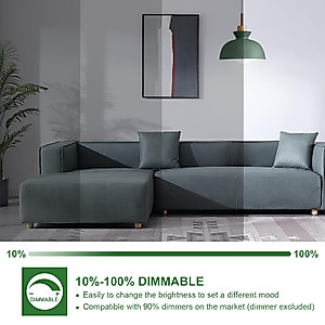 GOZIG 14W 1500LM Dimmable LED Light Bulbs 100 Watt Equivalent Bright A19 LED Bulbs with E26 Medium Base Daylight White 5000K CRI 90+ for Home Office Bedroom Kitchen, 10 Packs