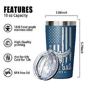 GIfts for Dad from Daughter Son Wife Personalized Tumbler for Christmas Birthday Valentine Fathers Day Custom Insulated Stainless Steel Tumblers