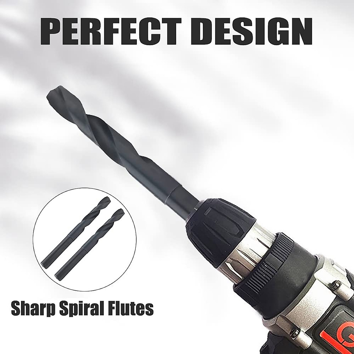 Utoolmart 155mm Length 1/2 inches High-Speed Steel Metal Twist Drill Bit Shank/Retractor Drill Bit Set Tool Straight Shank Rolling Process 18.5mm Drill Bit Diameter