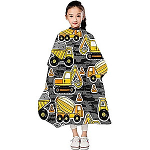 Lianmei Kids Barber Cape Professional Salon Cape,Haircutting Cover for Child,Hair Cutting Styling Haircut Apron with Adjustable Closure 39 x 47 inches