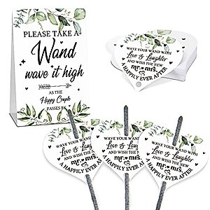 100 Pcs Wedding Sparkler Tags Heart Shape Wedding Wand Tags and 1 Pcs Wedding Sparkle Cards Sparkler Cards Tags Decor Sign for Wedding Anniversary Engagement Bridal Shower Cards Only (Fresh Style)