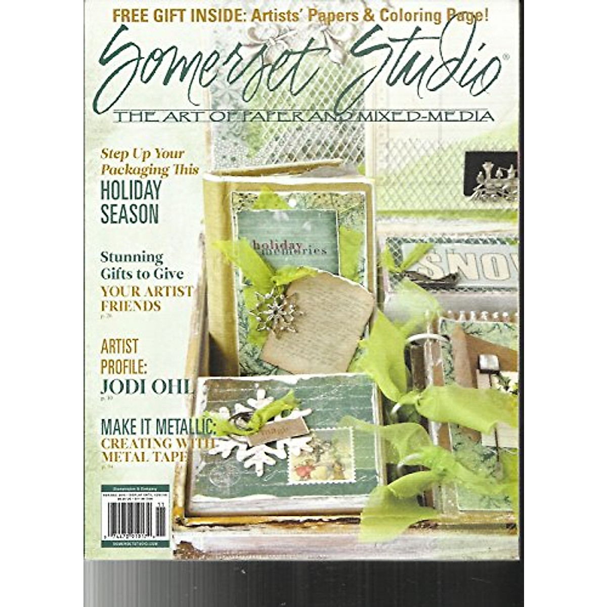 SOMERSET STUDIO MAGAZINE, NOVEMBER/DECEMBER, 2016 VOL. 20 ISSUE, 06