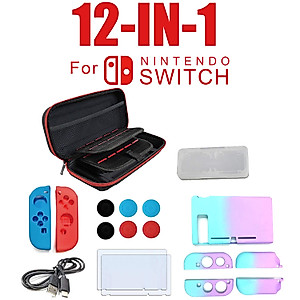 2020 Newest Nintendo - Mario Kart Live: Home Circuit - Luigi Set Edition - Holiday Family Gaming Bundle for Nintendo Switch or Switch Lite - Green - iPuzzle 12-in-1 Carrying Case for Nintendo Switch