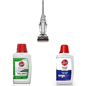 Hoover FloorMate Deluxe Hard Floor Cleaner Machine & Renewal Tile and Grout Floor Cleaner & Renewal Hard Floor Cleaner for Sealed Hard Floors, Concentrated Cleaning Solution for FloorMate Machines