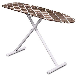 Mabel Home Ironing Board, Made in Europe by Mabel Home, Adjustable Height, Extra Thick Heavy Duty Padded Cover, Extra Cover Included (3 Different Models & Sizes) (T-Leg (53" x 14"))