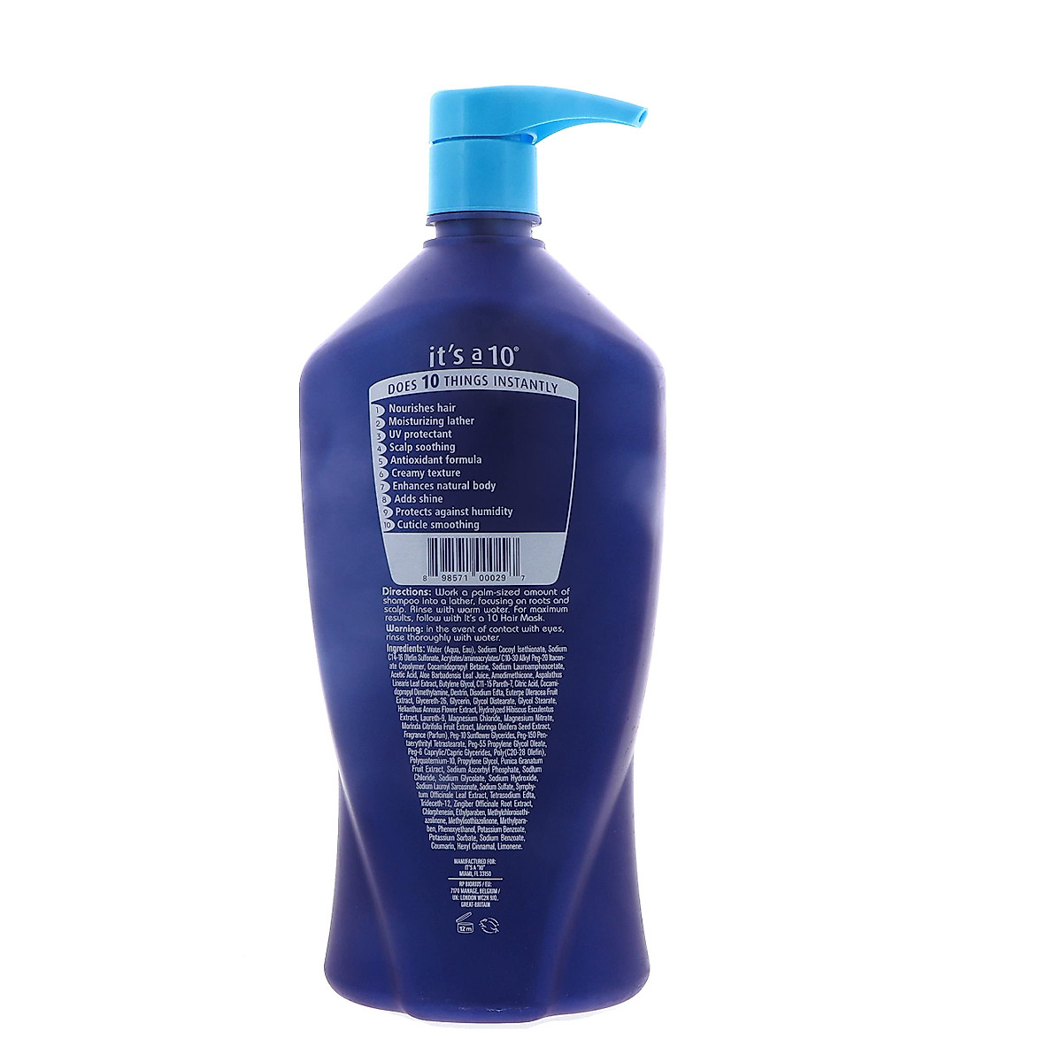 ITS A 10 MIRACLE MOISTURE SHAMPOO 33.8 OZ UNISEX