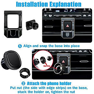 Mengfly Car Phone Holder, Air Vent Magnetic Navigation Mount, for Toyota Highlander/Hybird 2020 2021 2022 2023, Magnet Custom Cradles Stand for iPhone Samsung HTC and All Smartphone