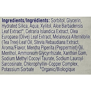 Kiss My Face Super White Cool Mint Gel Toothpaste, SLS And Fluoride Free, Removes Plaque And Prevents Tartar, With Added Tea Tree Oil, Aloe And Iceland Moss, 4.5 Oz