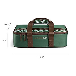 Rachael Ray Lugger Reusable Insulated Carrier Keeps Food Hot or Cold for Hours, Perfect for Lasagna Pan, Casserole, Baking Dish & More, Standard, Forest Green
