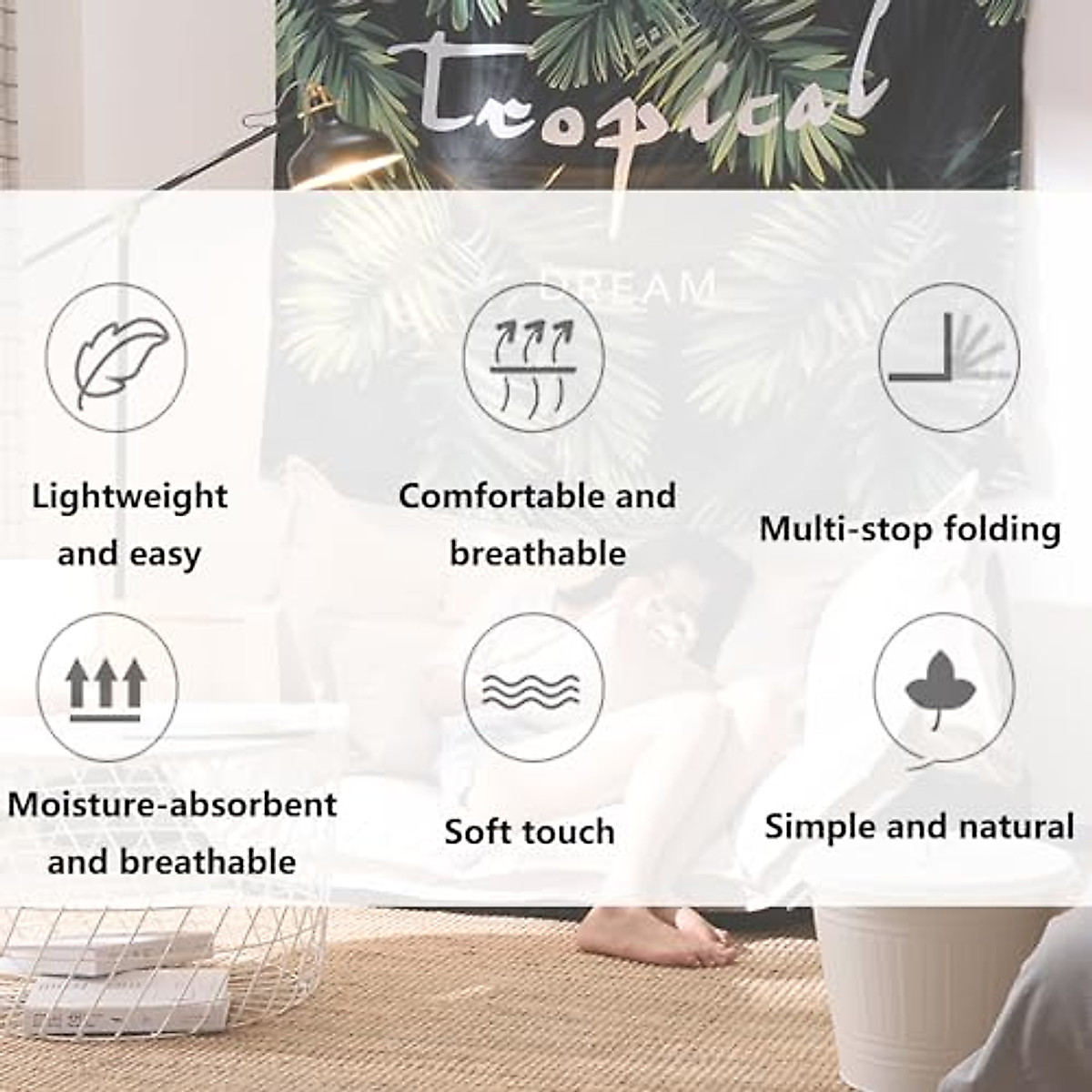 ESRADA Lazy Floor Sofa,Minimalist Sofa Couch,Foldable Lazy Couch Bed with Adjustable Backrest and Armrest,Fireside Chair,Tatami Sofa,Corner Relax Sofa Couch Dark gray-180cm/71inch