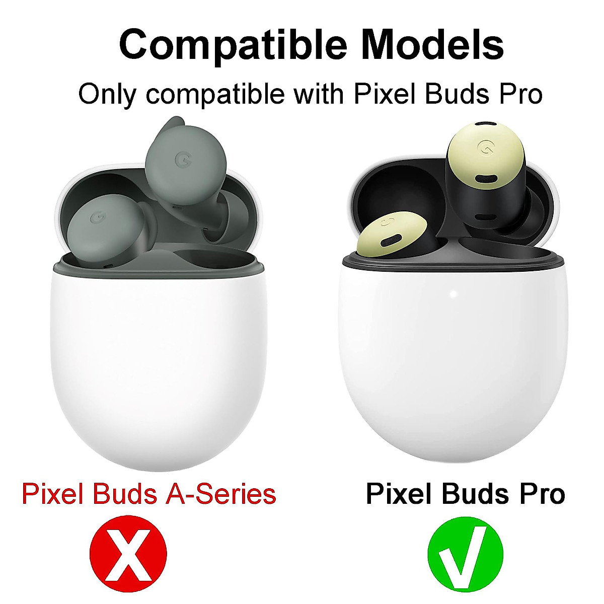 [3 in 1] Compatible for Google Pixel Buds Pro 2022 Cases with Cleaning Kit, Front LED Visible PU Leather Protective Cover Skin with Keychain for Man Women