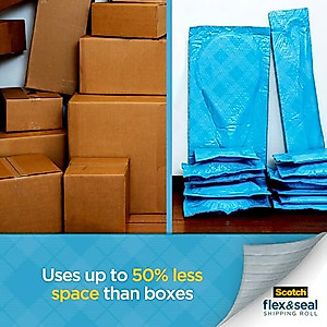 Scotch Flex and Seal Shipping Roll, 10 ft x 15 in, Just Ship It, No Boxes, No Tape, Easy Packaging Alternative to Poly Mailers, Shipping Bags, Bubble Mailers, Padded Envelopes, Boxes (FS-1510)