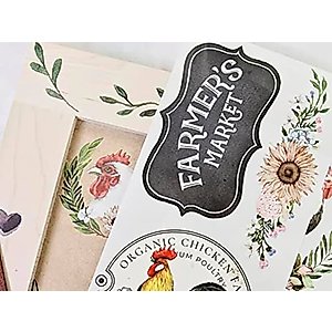Redesign with Small Transfers Morning Farmhouse 3 Sheets,6"x12" 655350653415Small T valentine gifts,Easter Day decorations,Kids gifts,mother valentines day gift