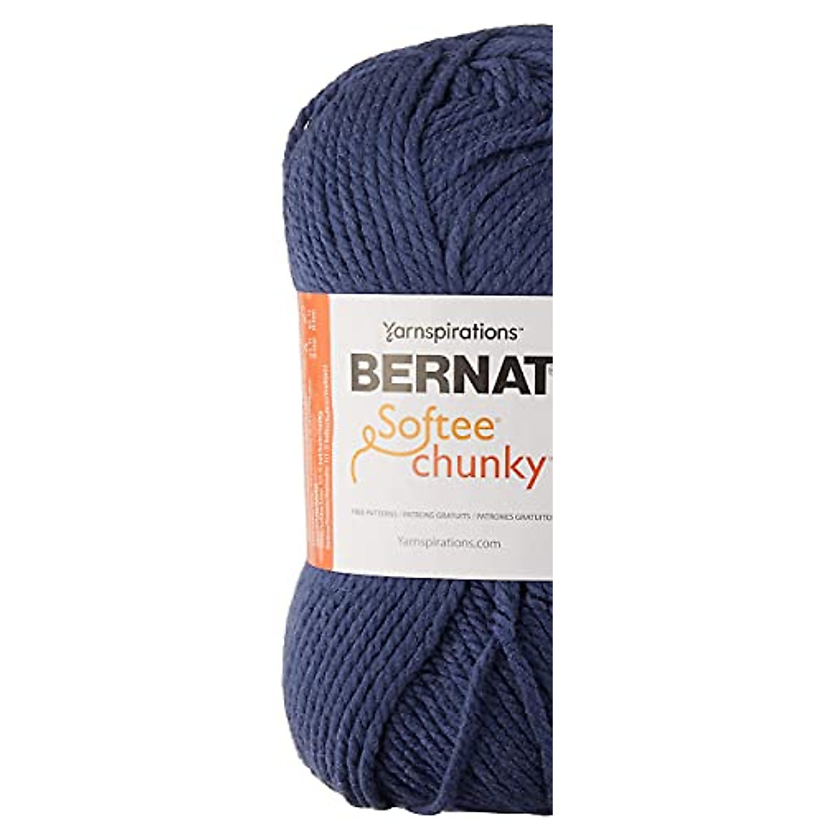 Bernat Big Ball Chunky Solid Yarn, 14 oz, Gauge 6 Super Bulky, 100% Acrylic, Faded Denim (Pack of 2)