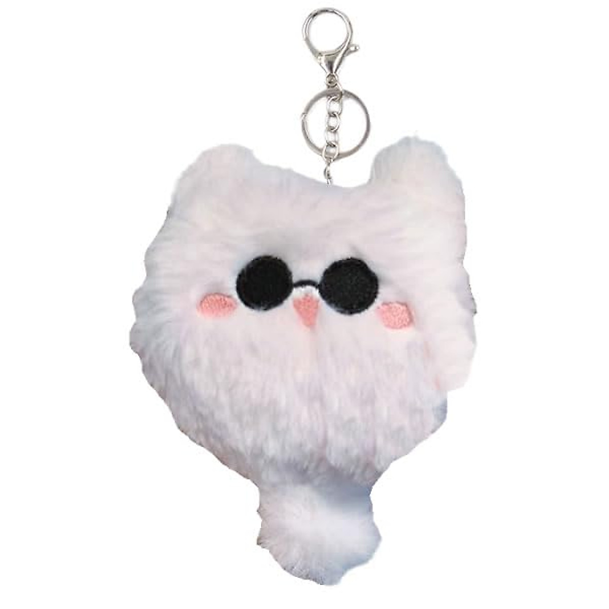 XNCOSER Anime JJK Satoru Keychain,Satoru Cosplay Keychain Cute Cat Keyring Cosplay Accessory Prop (01)