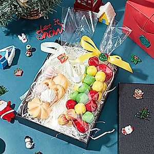 PH PandaHall 3x9 Cellophane Treat Bags, 200pcsTreat Bags Clear Heat Seal Cello Bags Long Candy Gift Treat Bags Pretzel Bags for Cookies Candies Small Homemade Arts Party Favor Gifts Bags